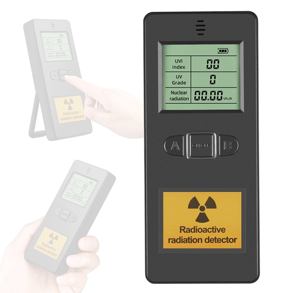Portable Nuclear Radiation Detector - Handheld - LCD Display - Multi ...