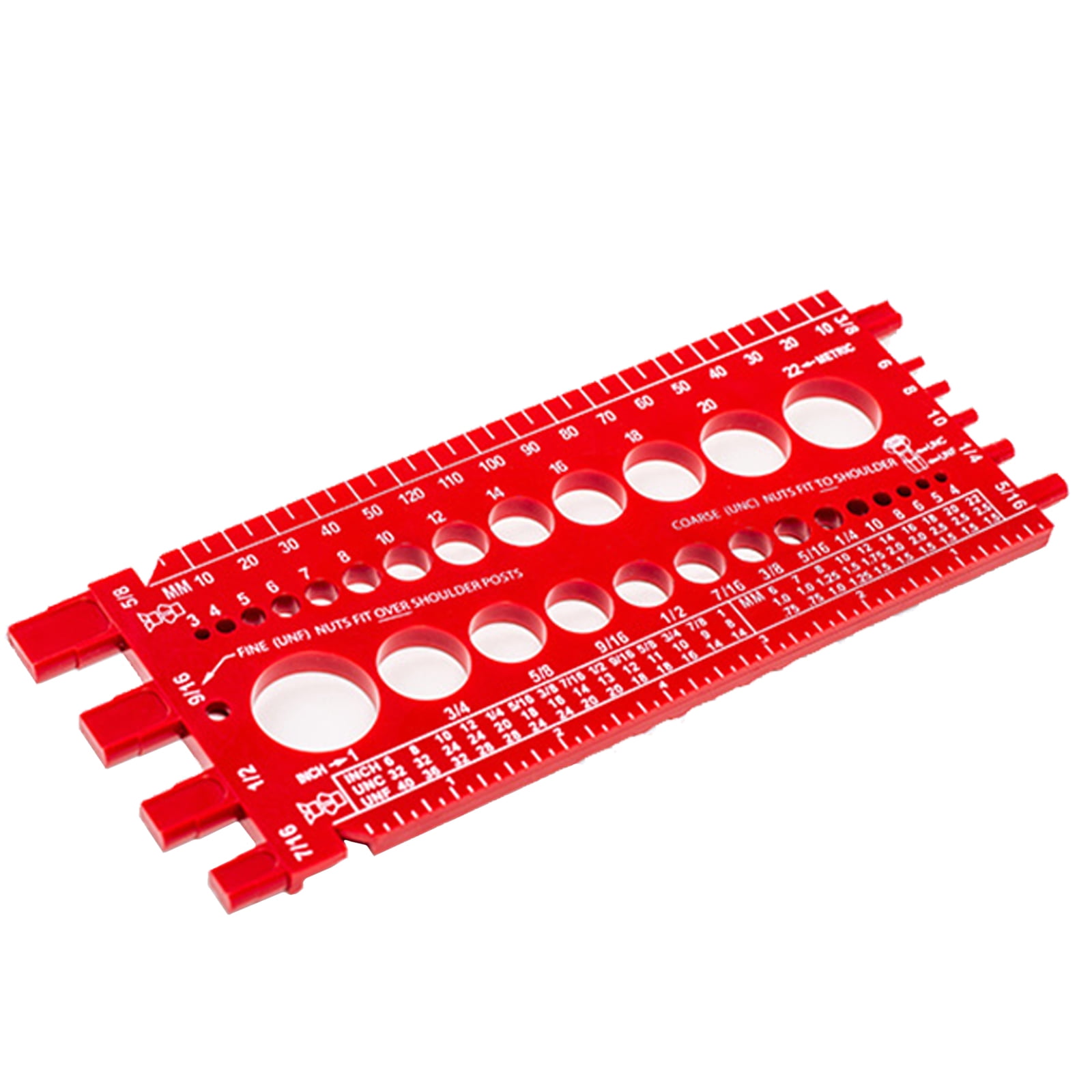 Portable Nut And Bolt Drill Bit Thread Checker Screws Measuring ...
