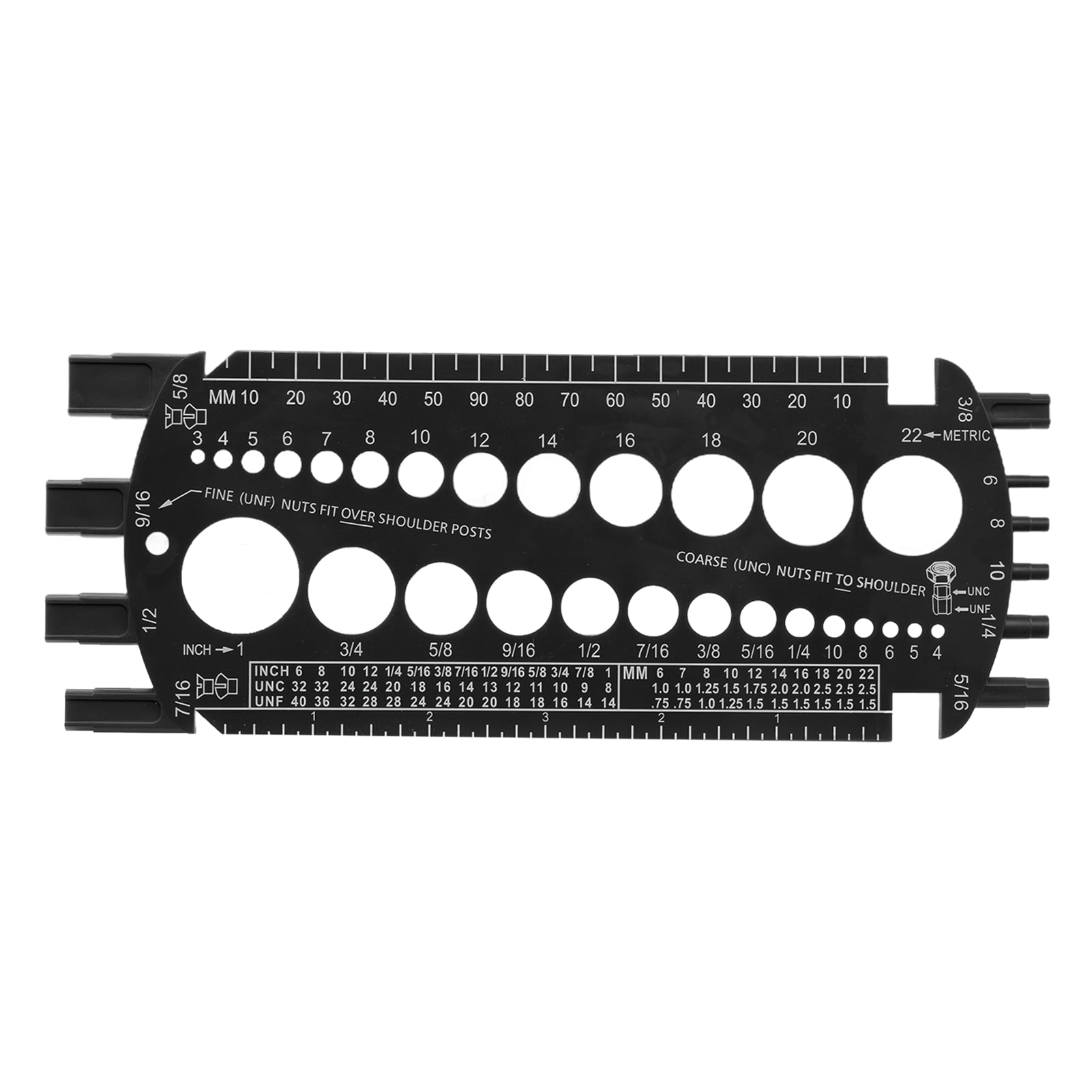 Portable Nut And Drill Bit Thread Checker Screws Measuring Imperials ...