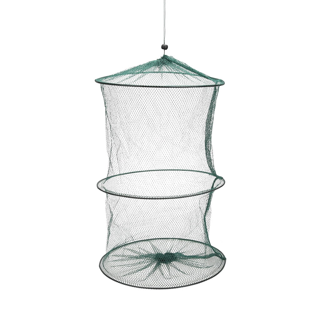 Portable Nylon Fishing Net Fish Shrimp Mesh Cage Cast Net Fishnet ...