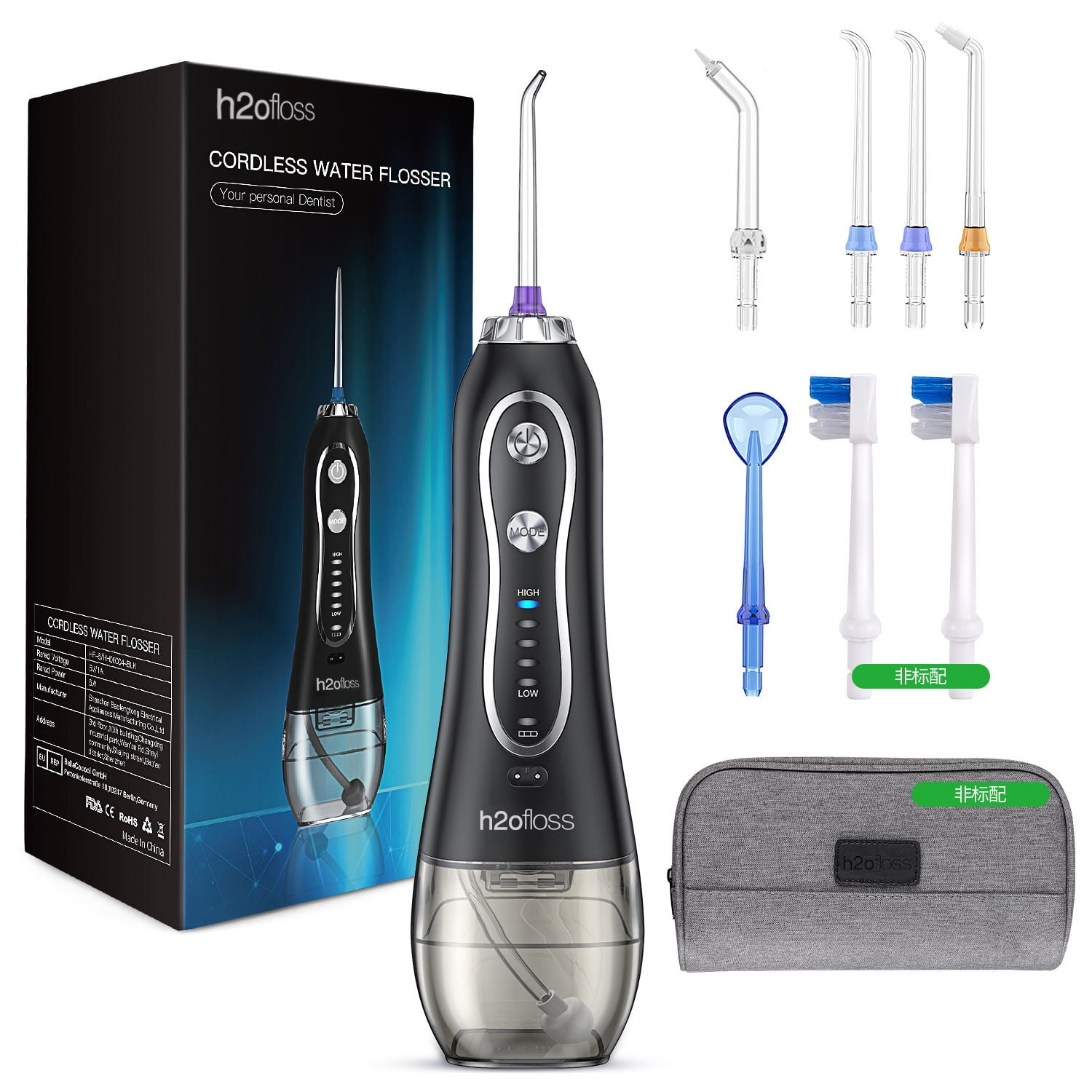 Portable Oral Irrigator Usb Rechargeable Water Flosser Dental Water Jet ...