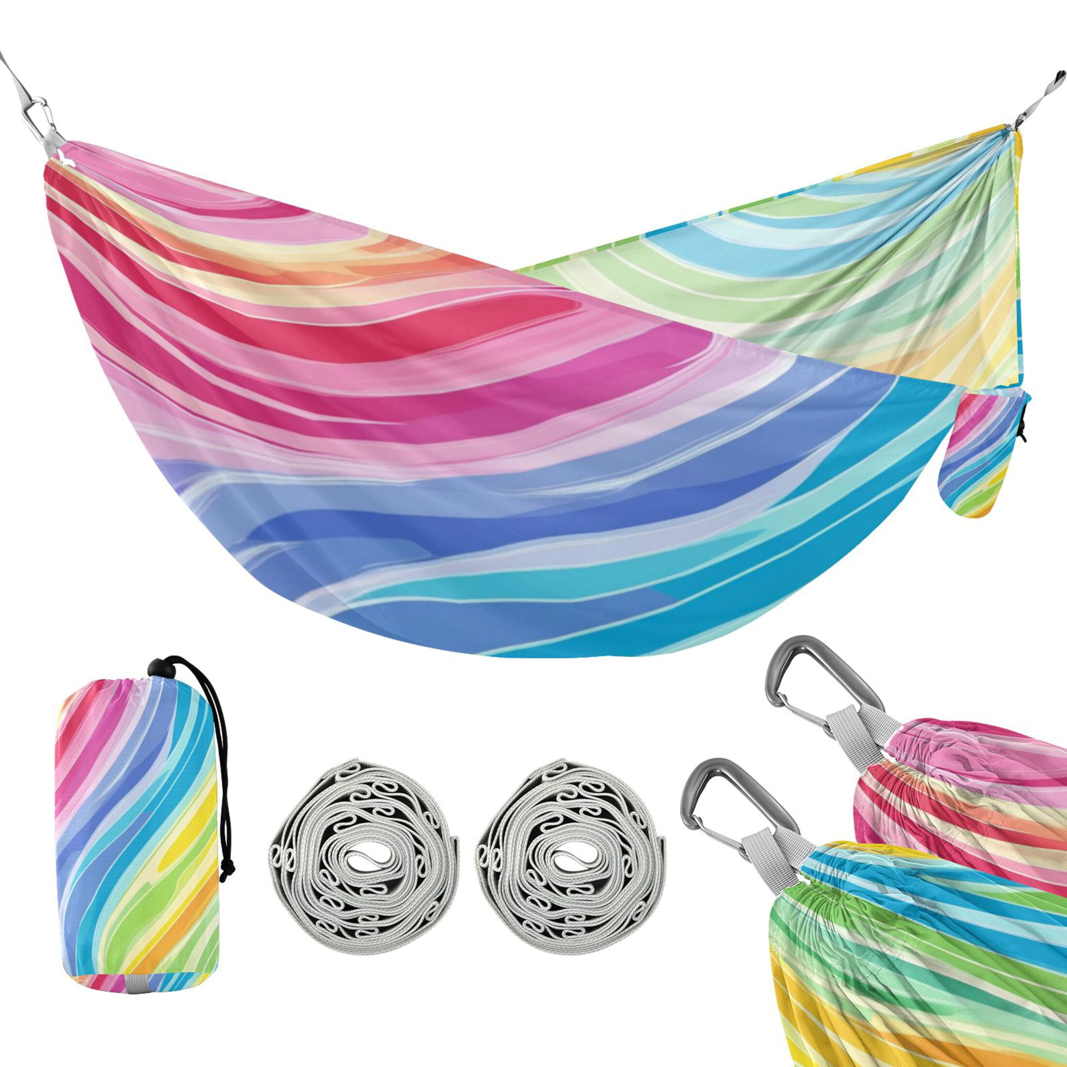 Portable Outdoor Camping Hammock Travel Hammock Ideal for Backpacking ...