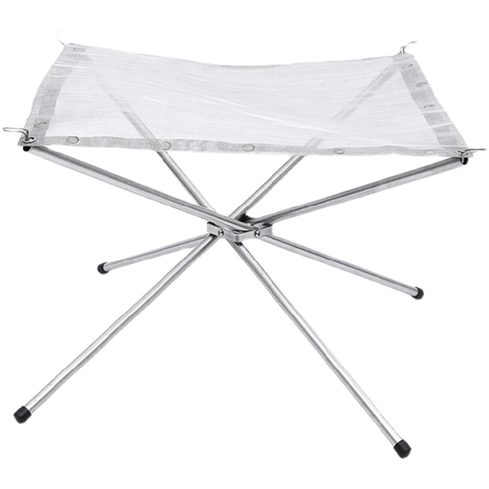 Portable Outdoor Fire Pit Upgraded Camping Fire Pit Foldable Mesh Fire ...