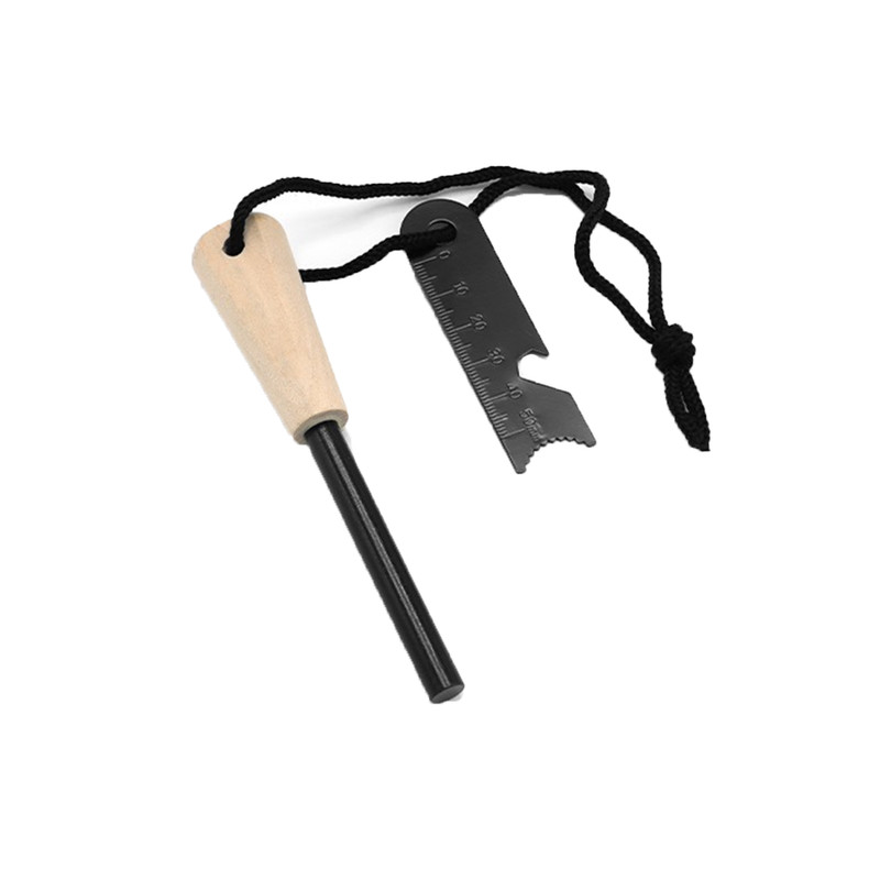 Portable Outdoor Flint Camping Equipment, Taper Wooden Handle ...
