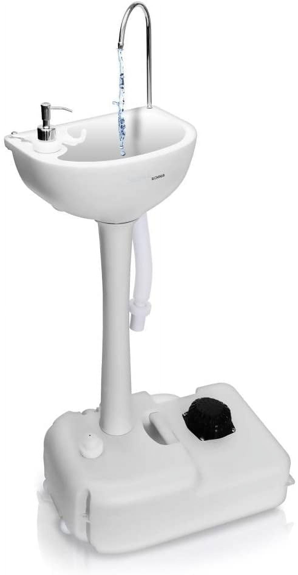 Portable Outdoor Camping Sink w/ 19L Tank, Foot Pump, Soap Dispenser ...