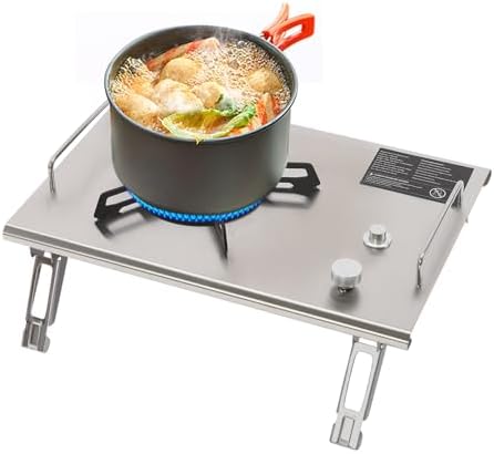 Portable Outdoor Gas Stove 13,648 BTU Gas Stove, Stainless Steel ...