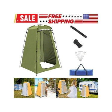 2 Room Shower Tent, 7.5 FT Instant Pop Up Shelter with Carrying Bag ...