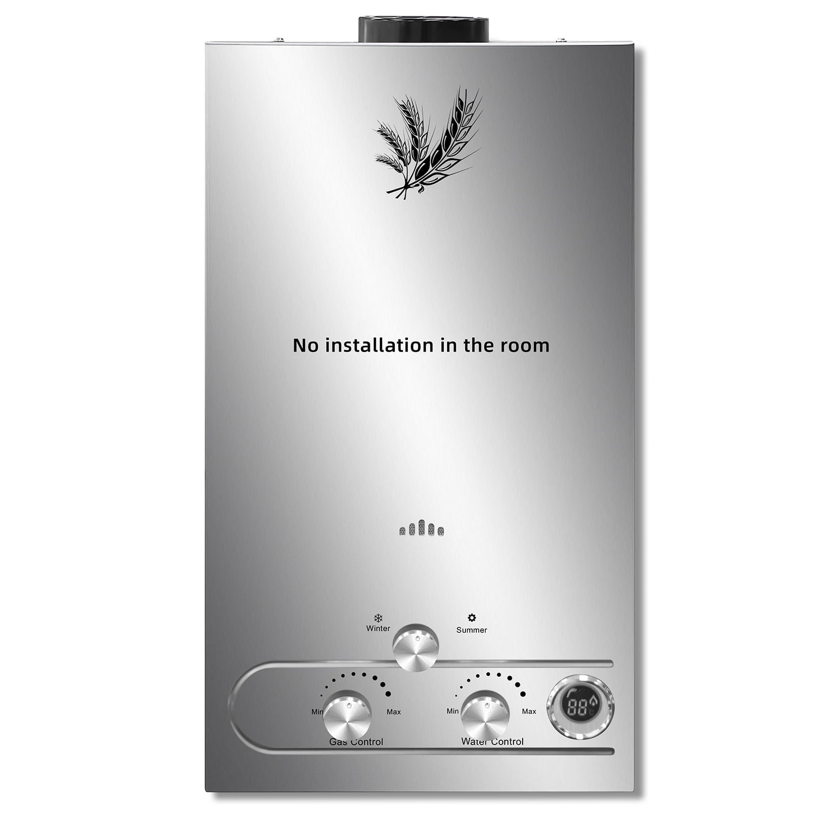 Portable Outdoor Propane Tankless Water Heater – 8L, Digital ...