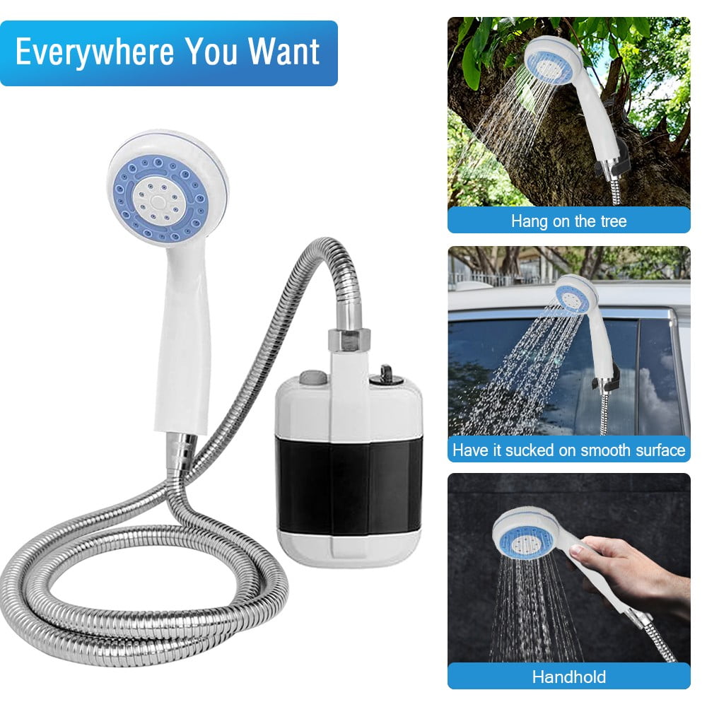 Portable Outdoor Shower, Electric Water Saving Shower, Battery Powered ...