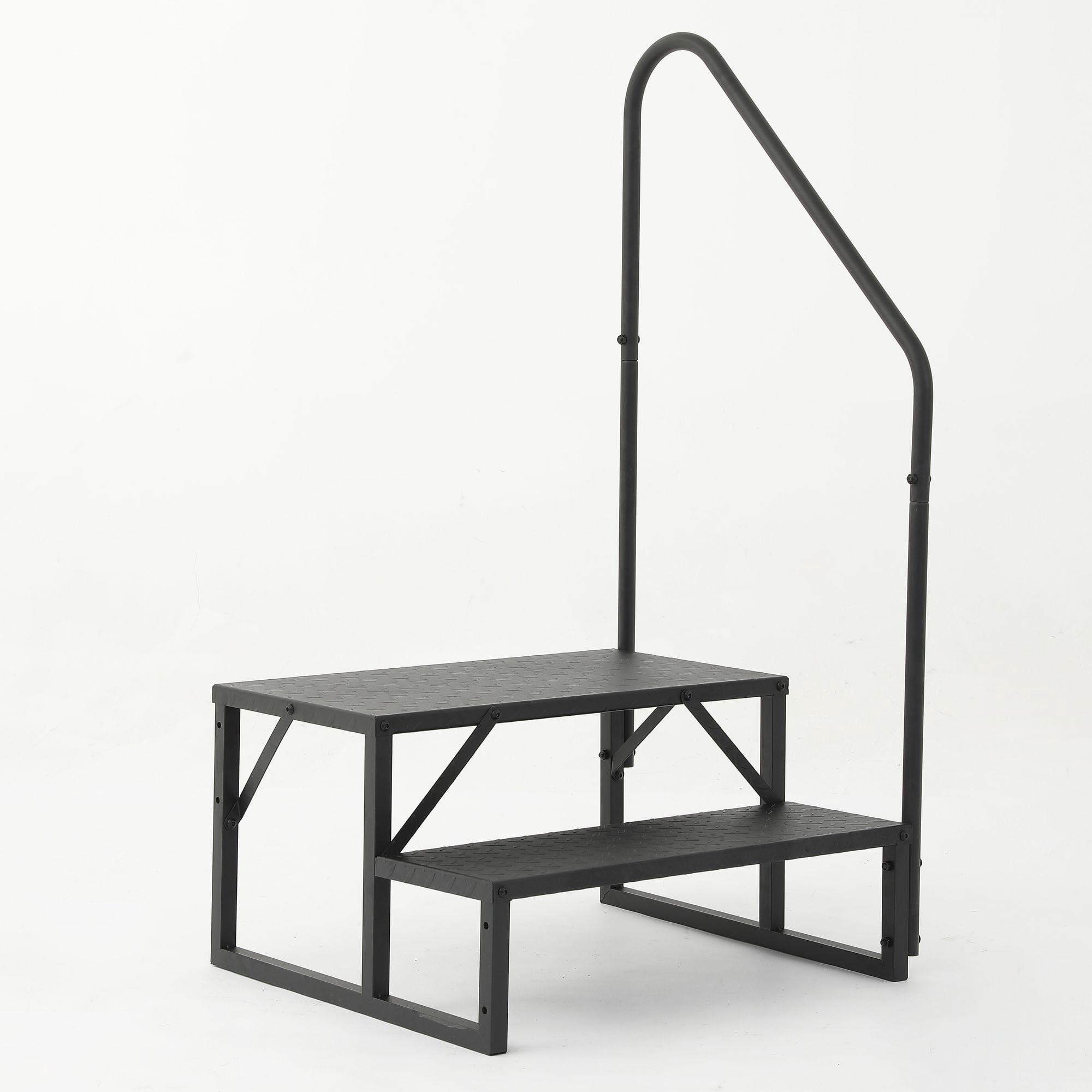 Portable Outdoor Stairs with Handrail for RV, Hot Tub, Camper, Travel ...