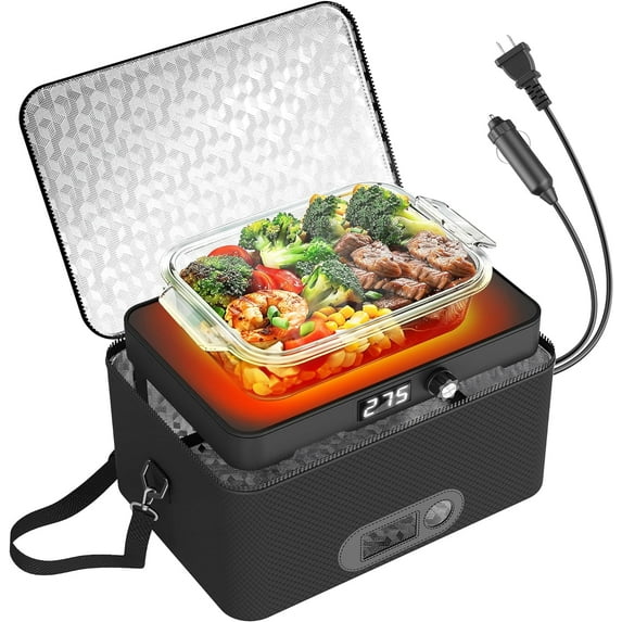 Portable Oven, 12V 24V 110V-240V Car Food Warmer Personal Mini Oven ...