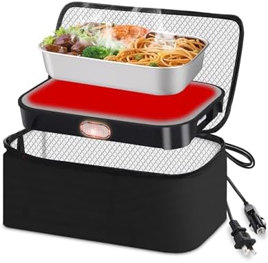 Portable Oven,4 in1 Portable Food Warmer,12/24/110/220V Heated Lunch ...
