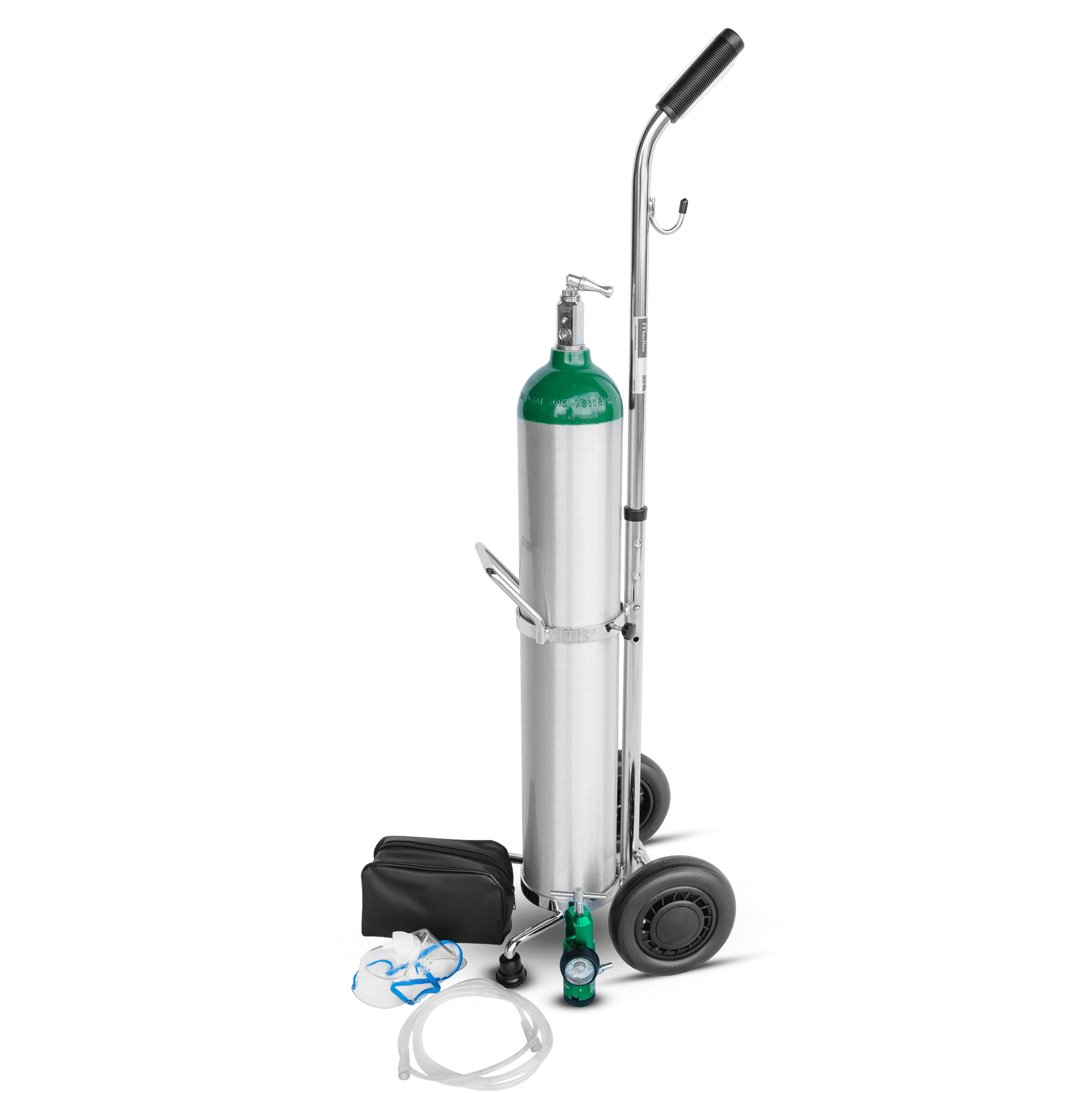 USA Made Portable Medical Oxygen Tank Complete Home Equipment Set with Carry Cart and Accessories Walmart