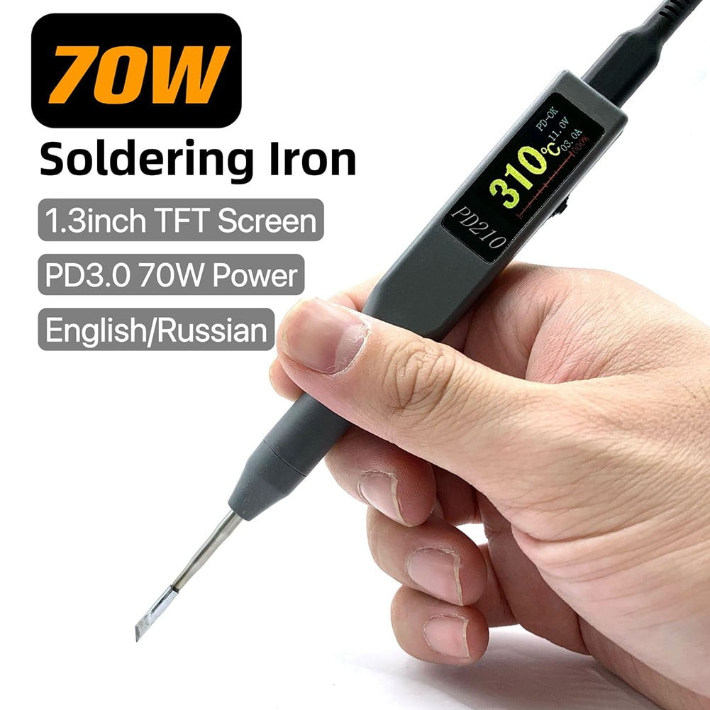 Portable PD210 Smart Soldering Iron PD65W Adjustable Temperature ...