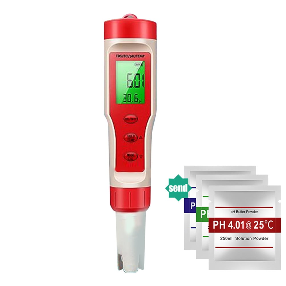 Portable PH Meter with EC Tester Temperature Compensation and LCD ...