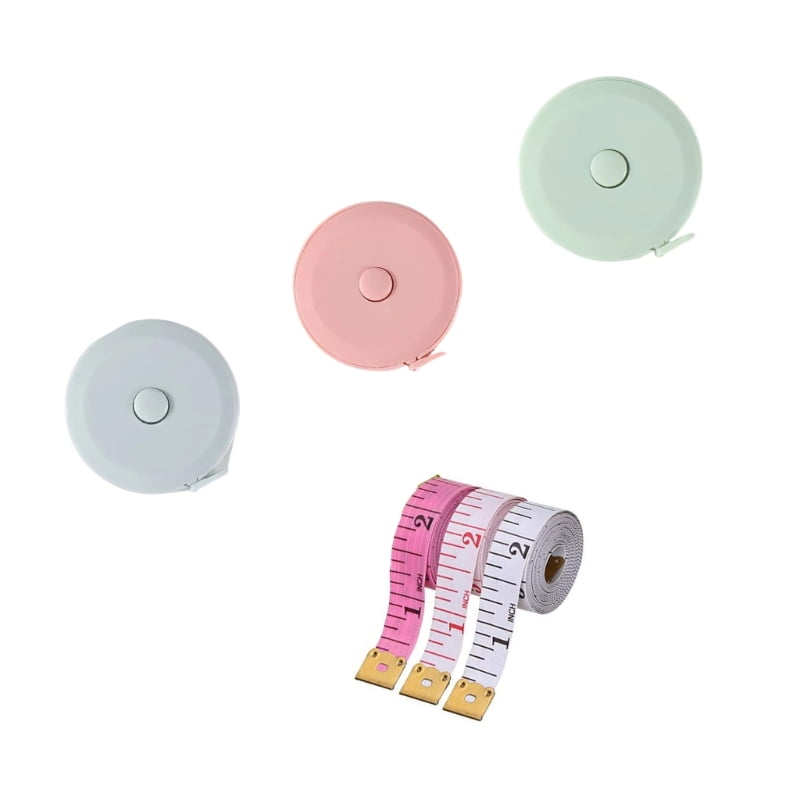 Portable PP Tape Measure And Iron Tip Sewing Ruler Set For Crafting DIY ...