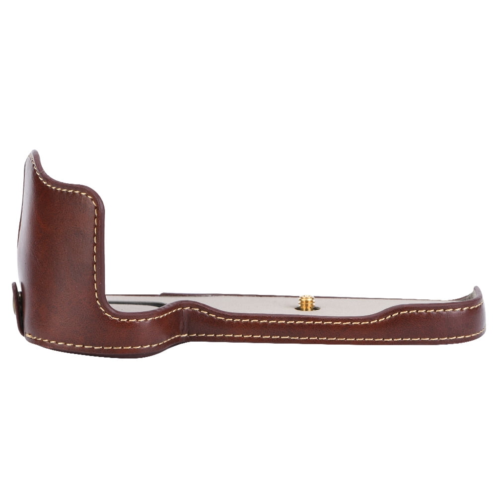 Portable PU Leather Camera Case Half Body Shell Cover for Canon 5D4 ...