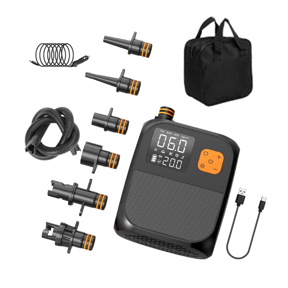 Portable Paddle Board Pump 25PSI High Pressure Electric Air Compressor ...