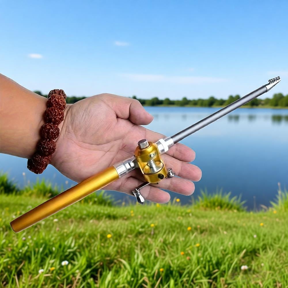 Portable Pen Fishing Rod Super Mini and Retractable Compact Travel ...