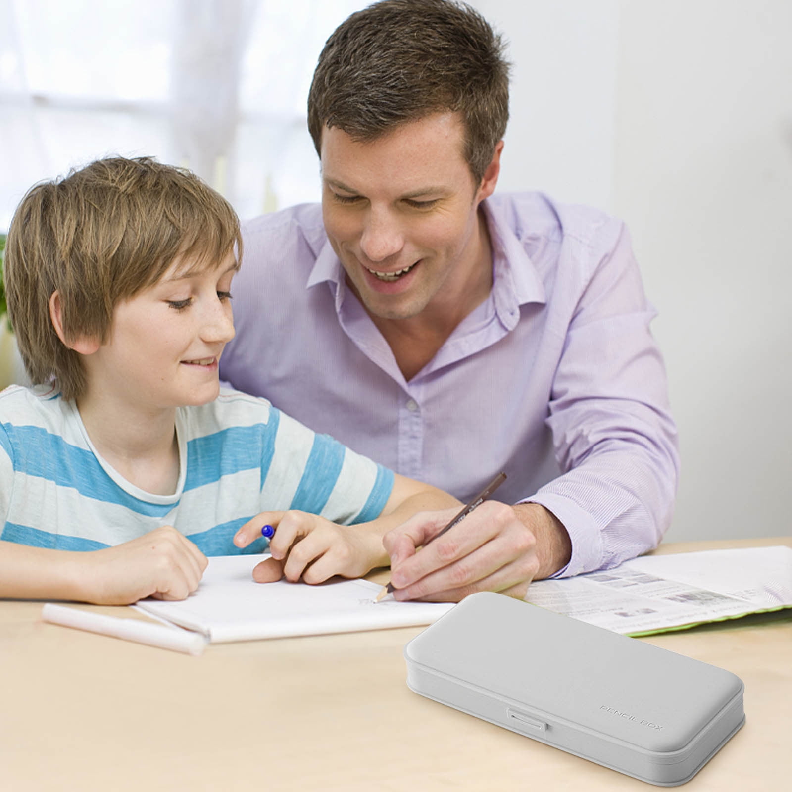 Portable Pencil Case, Multi-Compartment Stationery Organizer, Durable ...