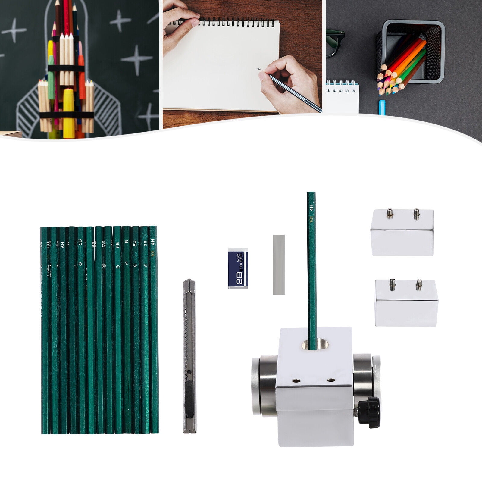 Portable Pencil Hardness Tester, Coating Film Scratch Tester Kit with ...