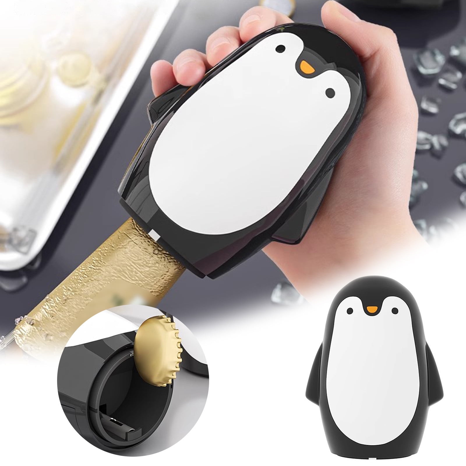 Portable Penguin Shaped Push Down Bottle Openers, Automatic Stainless ...