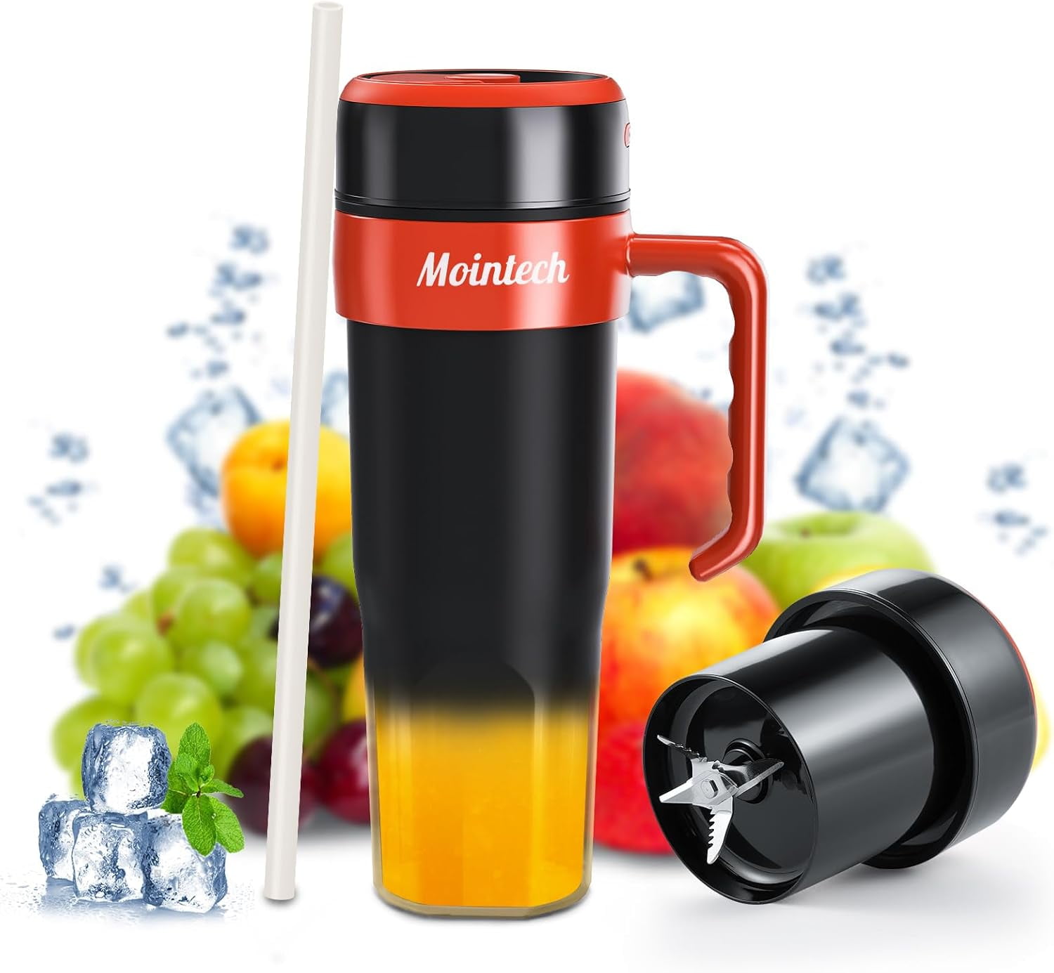 Portable Personal Blender for Shakes and Smoothies with 6 Blades, 21oz ...