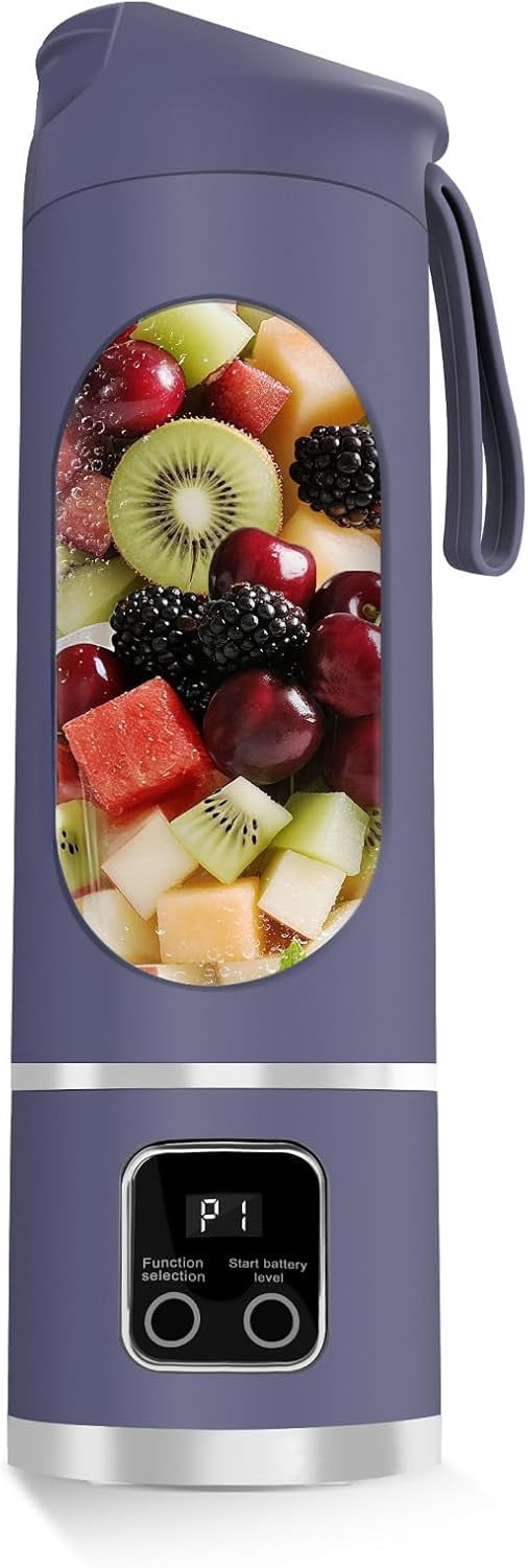 Portable Personal Electric Blender，500ML Shakes and Smoothies Blender ...
