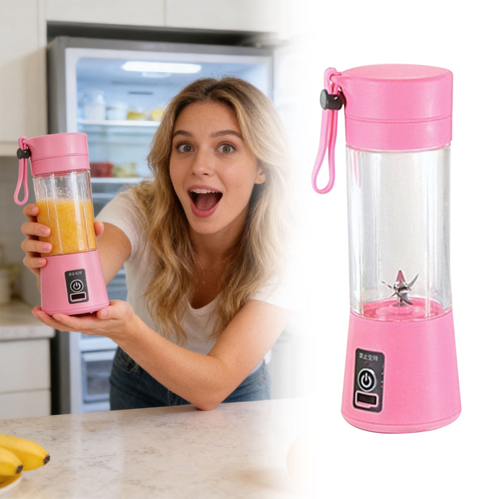 Portable Personal Size Blender - Mini Blender Make Smoothies and Shakes ...