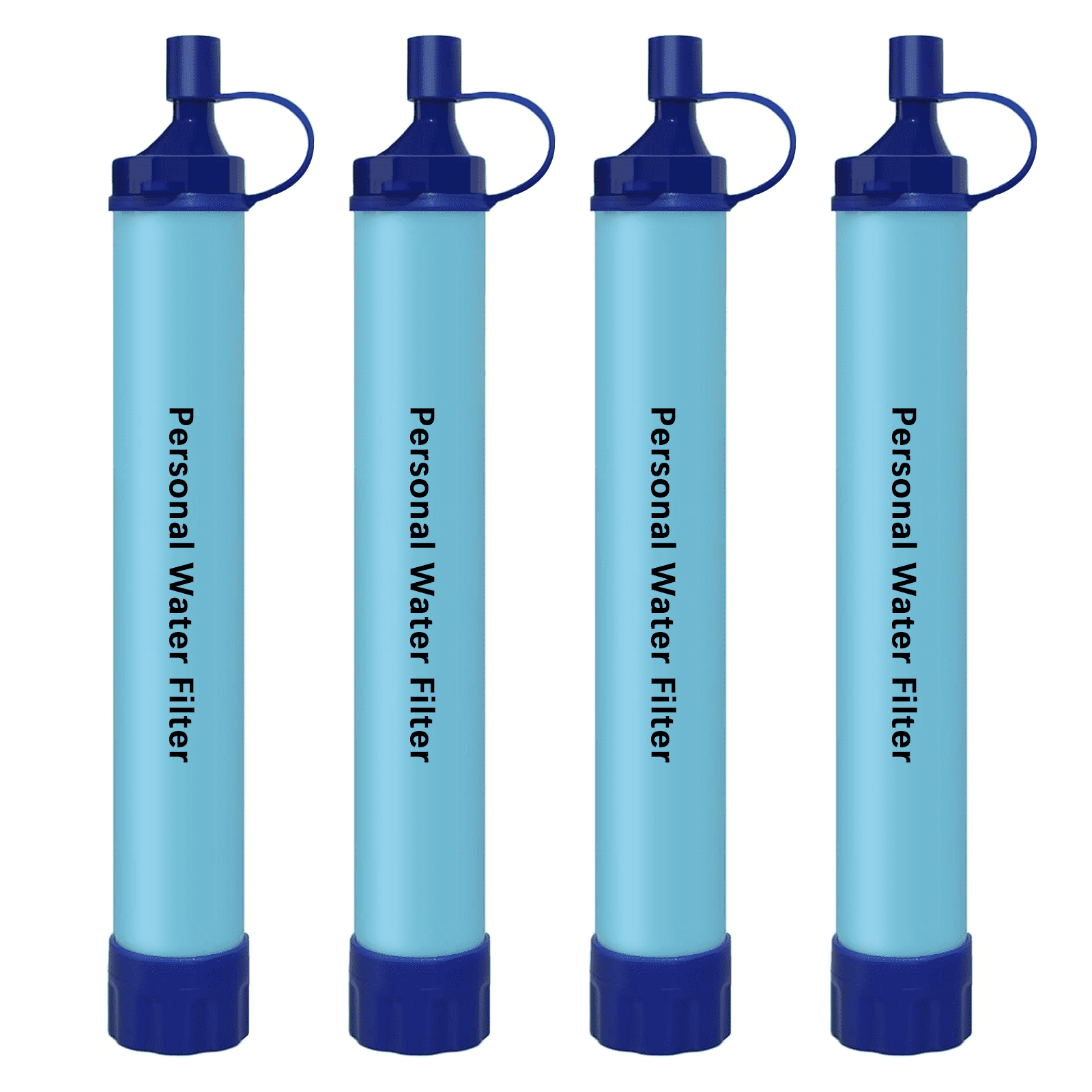 Portable Personal Water Filter Straw, for Hiking Camping Travel, Blue ...