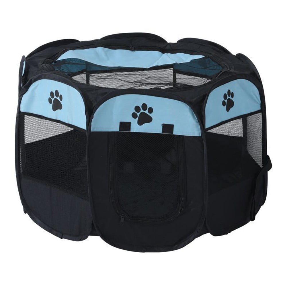 Portable Pet Playpen, Dog/Cat Playpen Foldable Pet Exercise Pen Tents ...