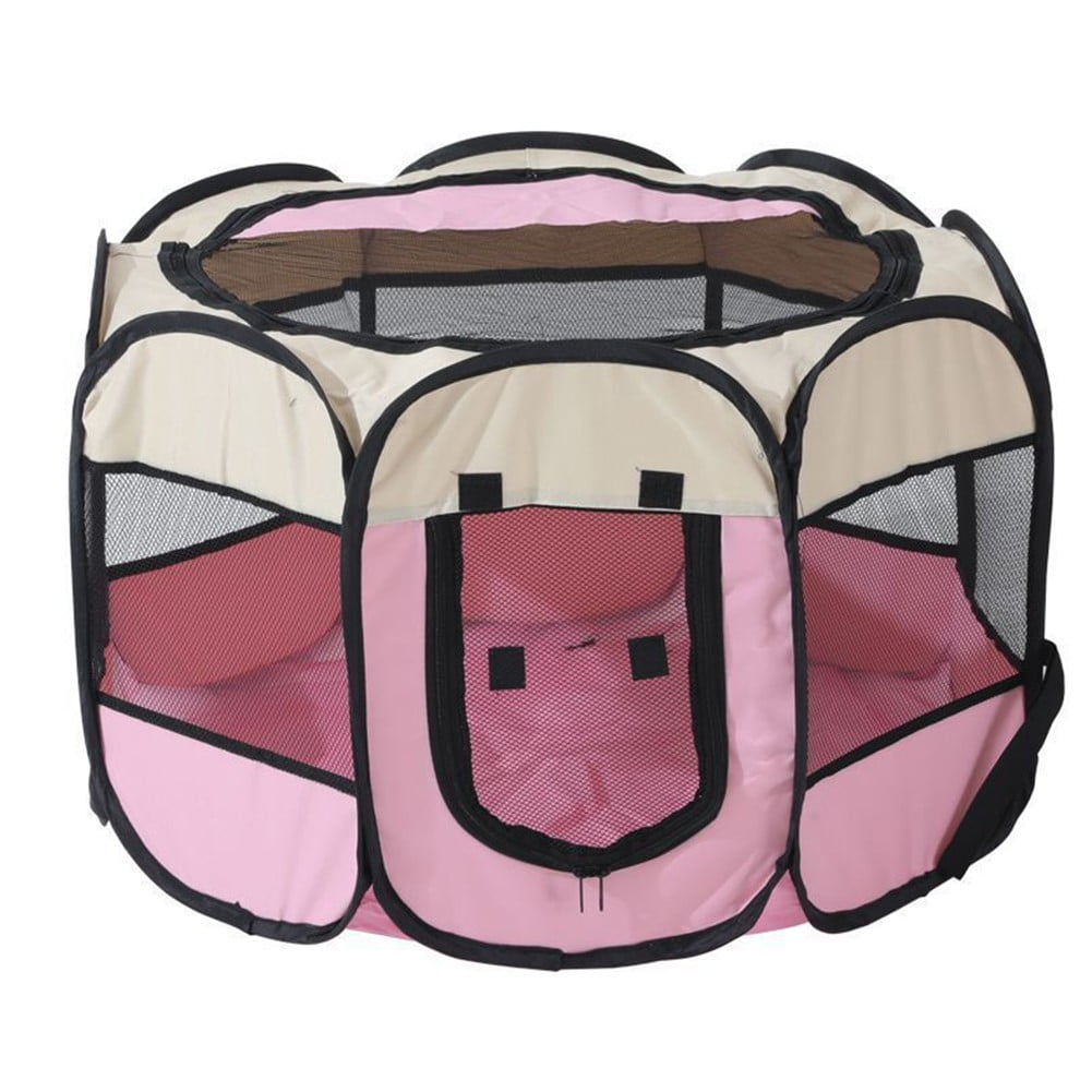 Portable Pet Playpen, Dog/Cat Playpen Foldable Pet Exercise Pen Tents ...