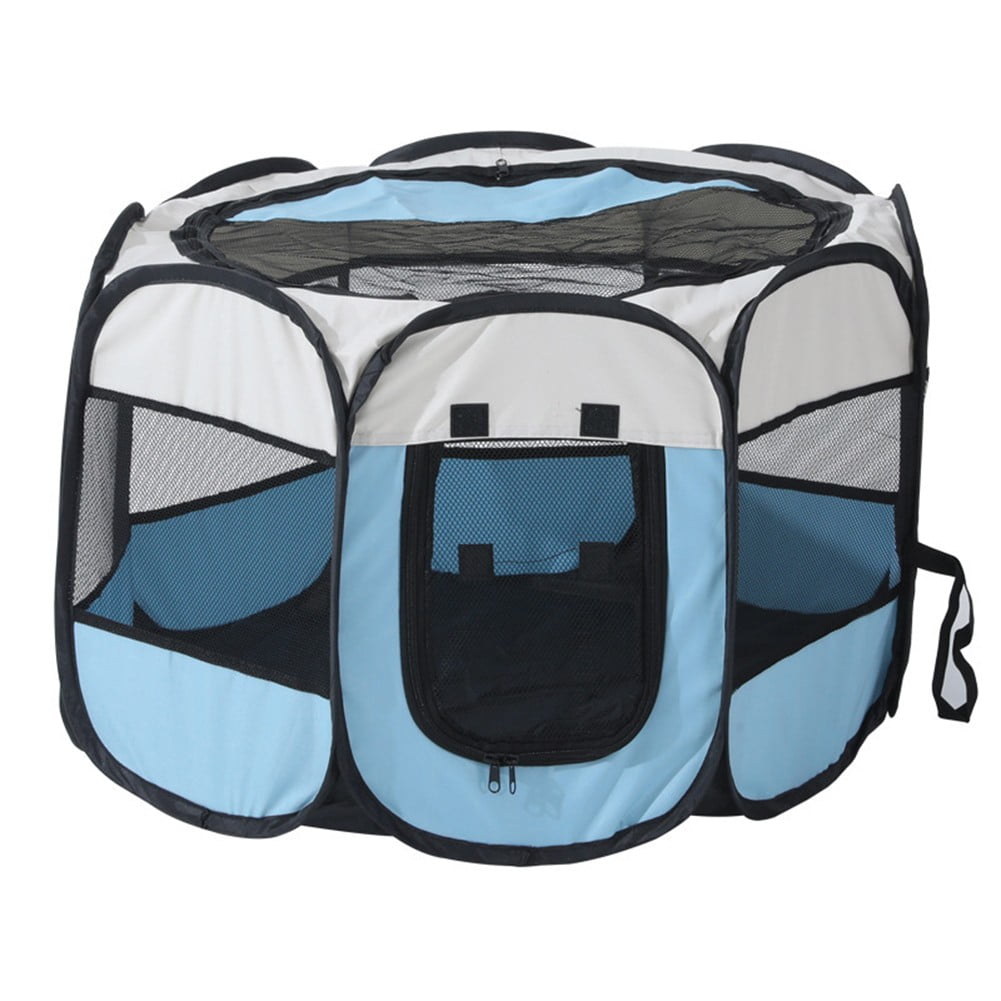 Portable Pet Playpen, Dog/Cat Playpen Foldable Pet Exercise Pen Tents ...