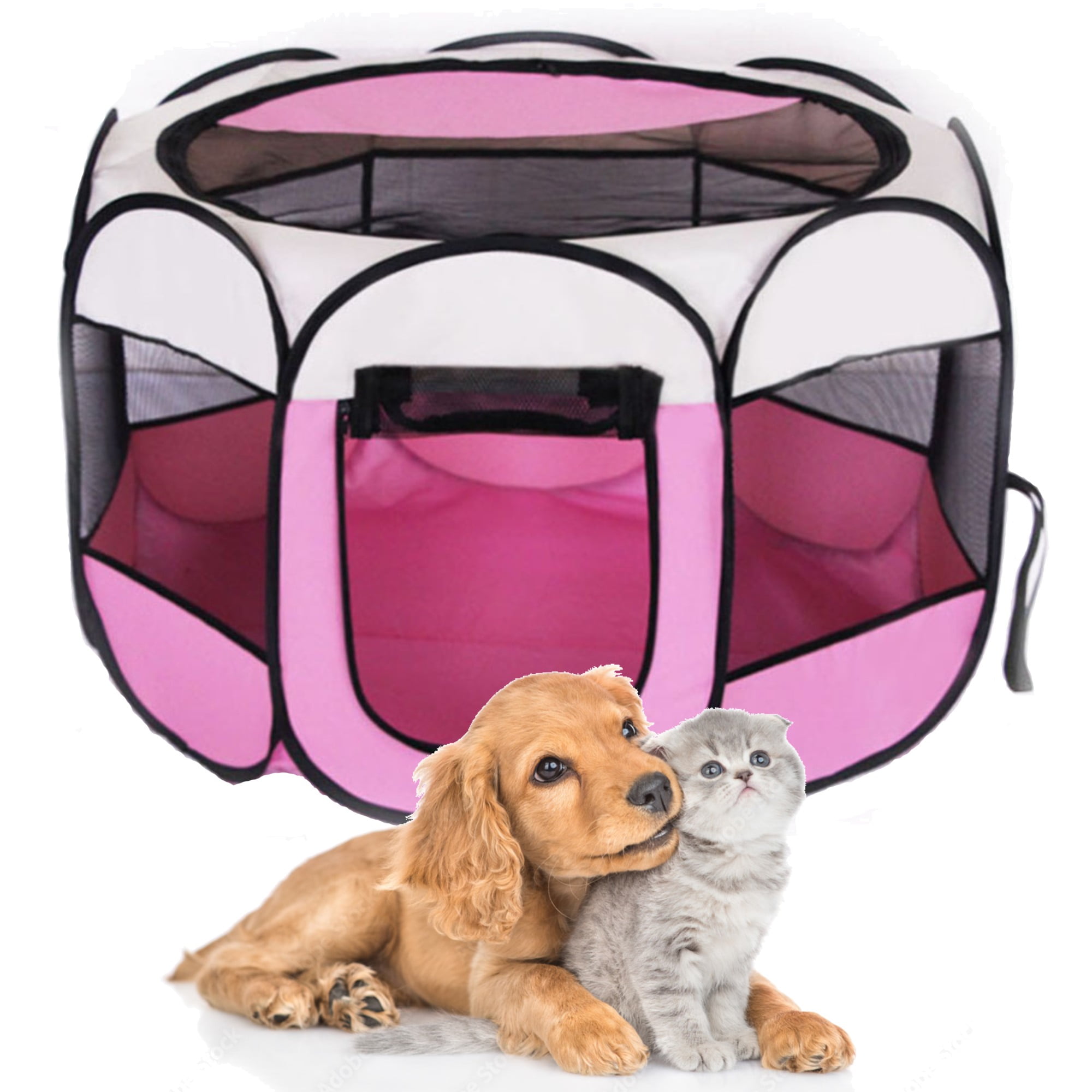 Portable Pop-up Pet Playpen: Indoor & Outdoor, Small, for Camping ...