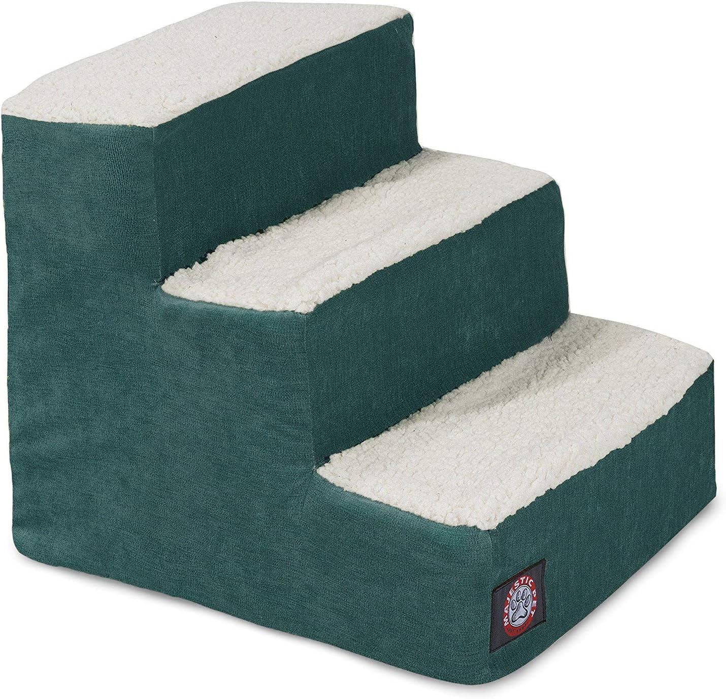 Portable Pet Stairs | Soft Sherpa Steps with Foam Feeling | Dog & Cat ...