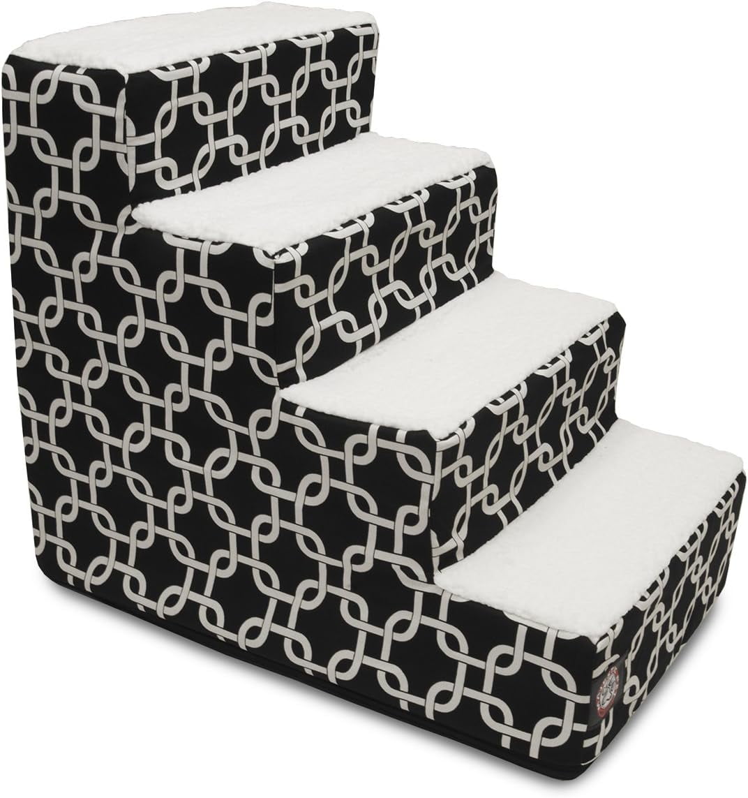 Portable Pet Stairs | Soft Sherpa Steps Foam Feeling | Steps for Dogs ...