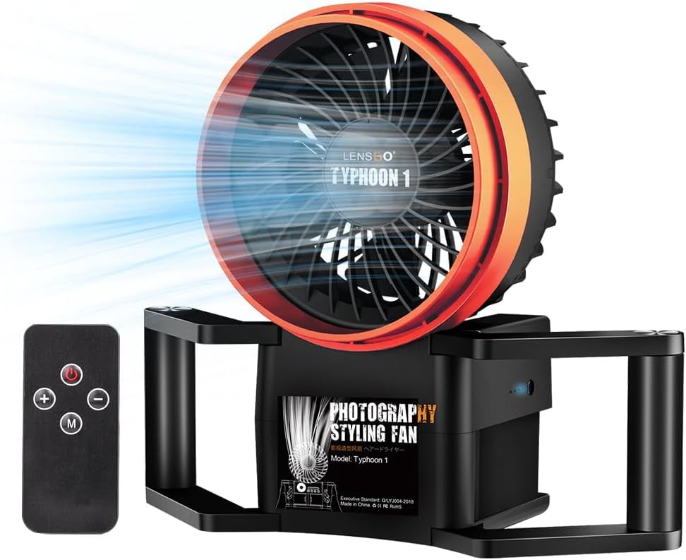 Portable Photography Fan Blower,Powerful Wind Stage Effect with 10 ...
