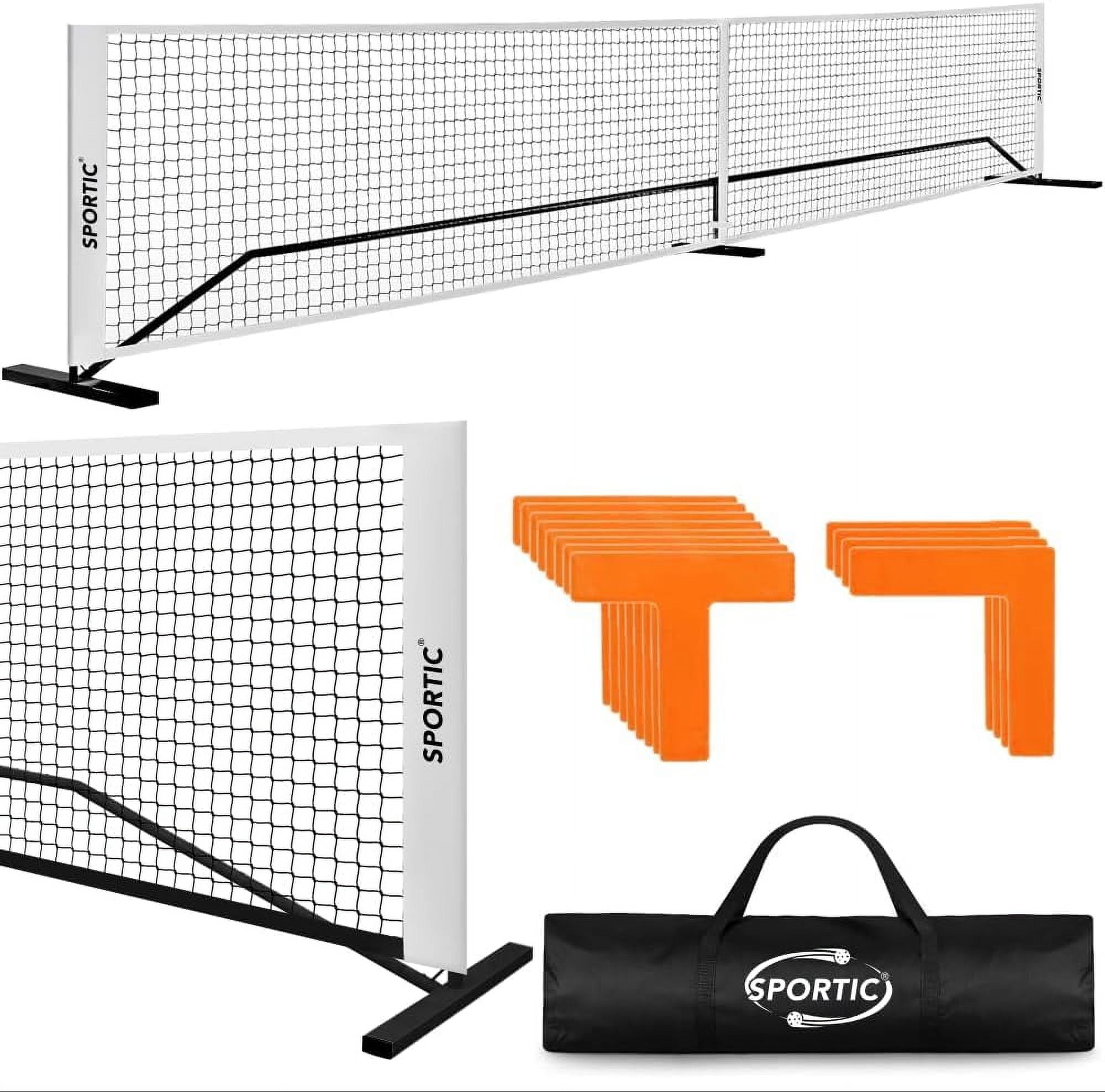 Portable Pickleball Net for Driveway - Regulation Size 22ft Pickleball ...