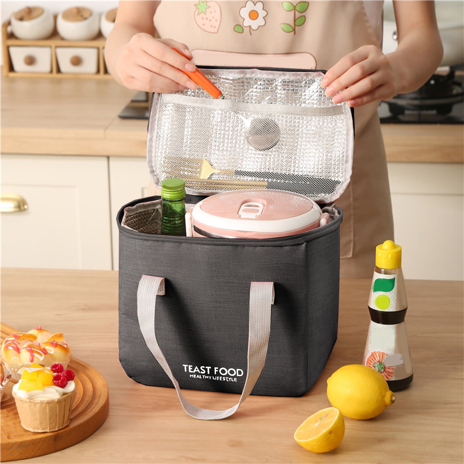 Portable Picnic Bag, Collapsibles Lunch Bag, Insulated Lunch Bag, Soft ...