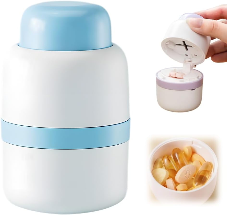 Portable Pill Cutter, 2025 New Pill Cutter Splitter for Small or Large ...