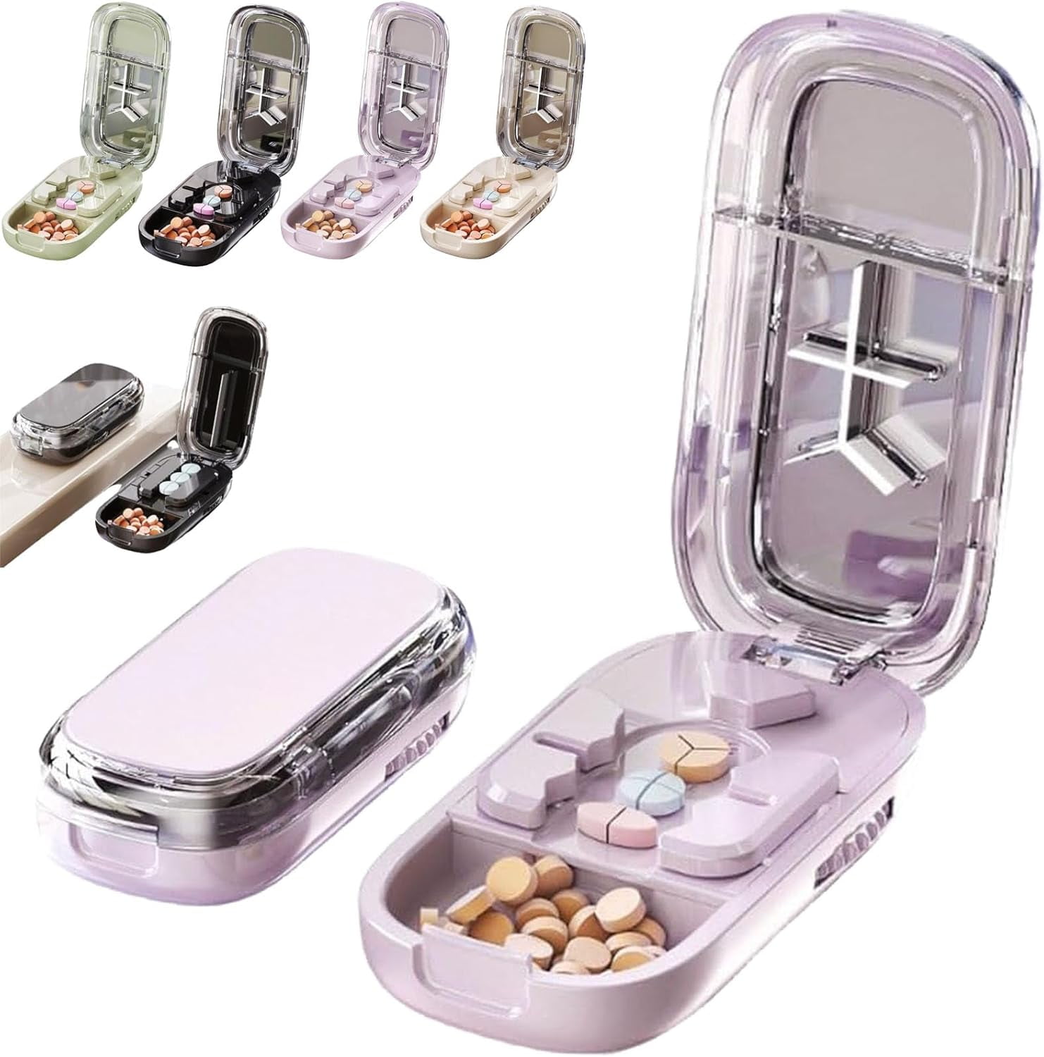 Portable Pill Cutter, Adjustable Pills Splitter, Pill Cutter Splitter ...