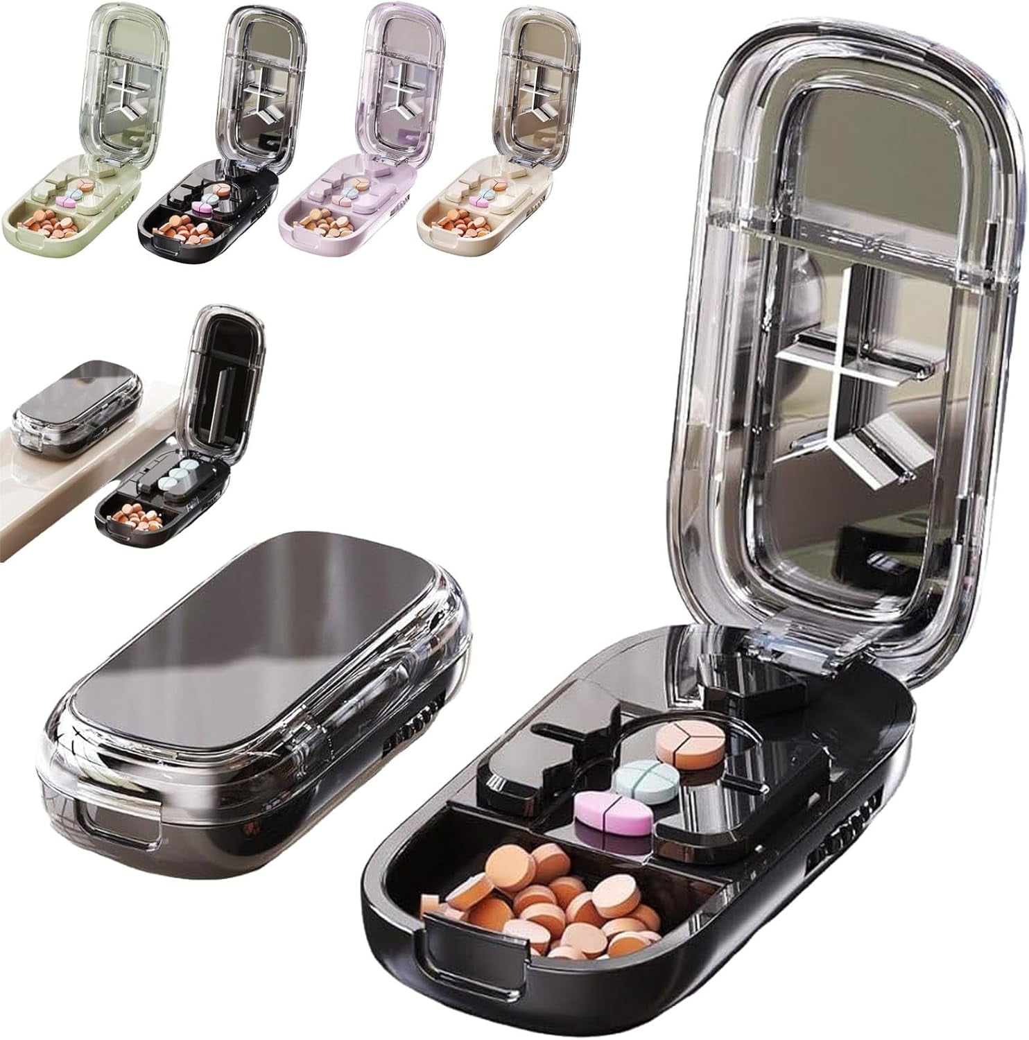 Portable Pill Cutter, Adjustable Pills Splitter, Pill Cutter Splitter ...