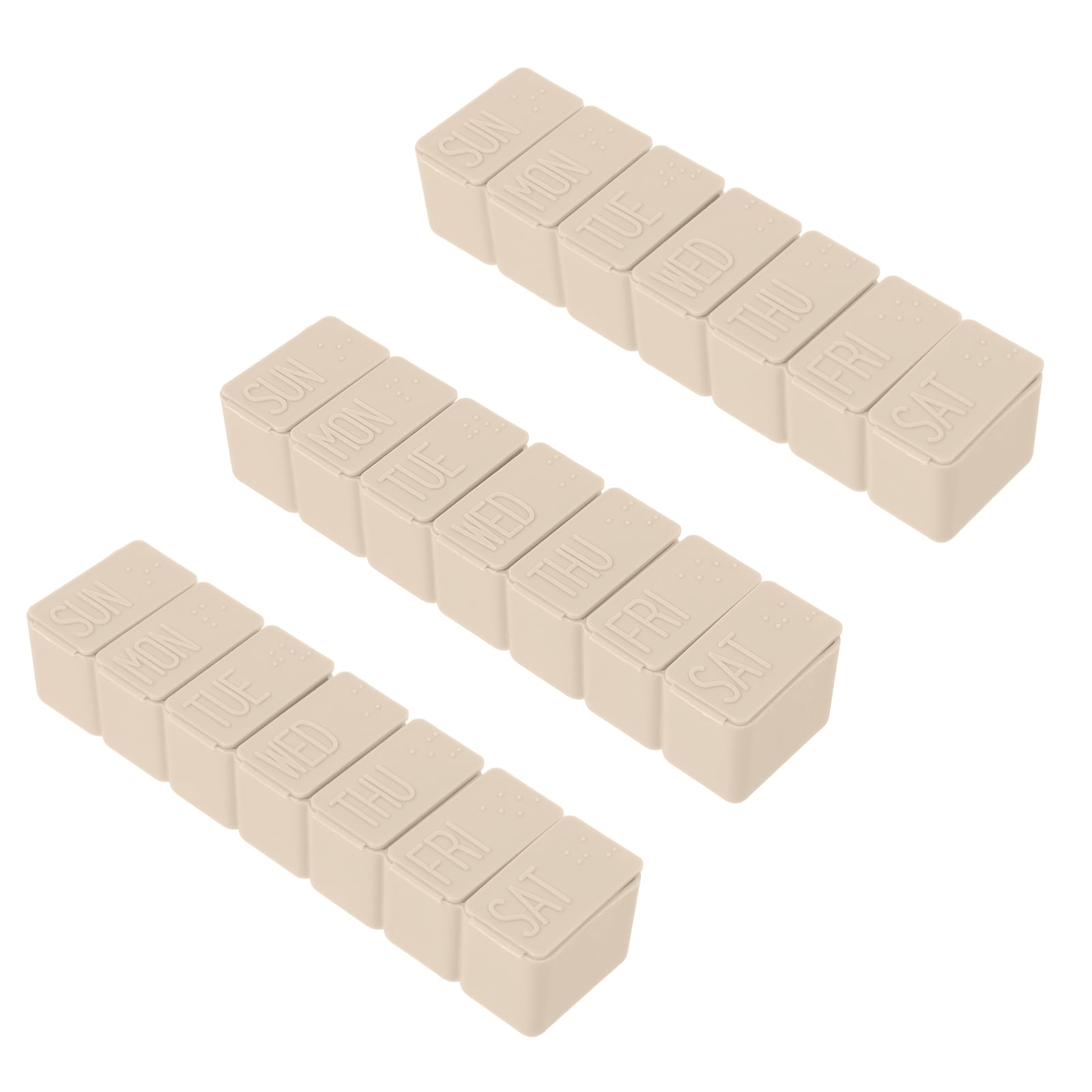 Portable Pill Organizer Seven-compartment Box for One Week Bottle Case ...