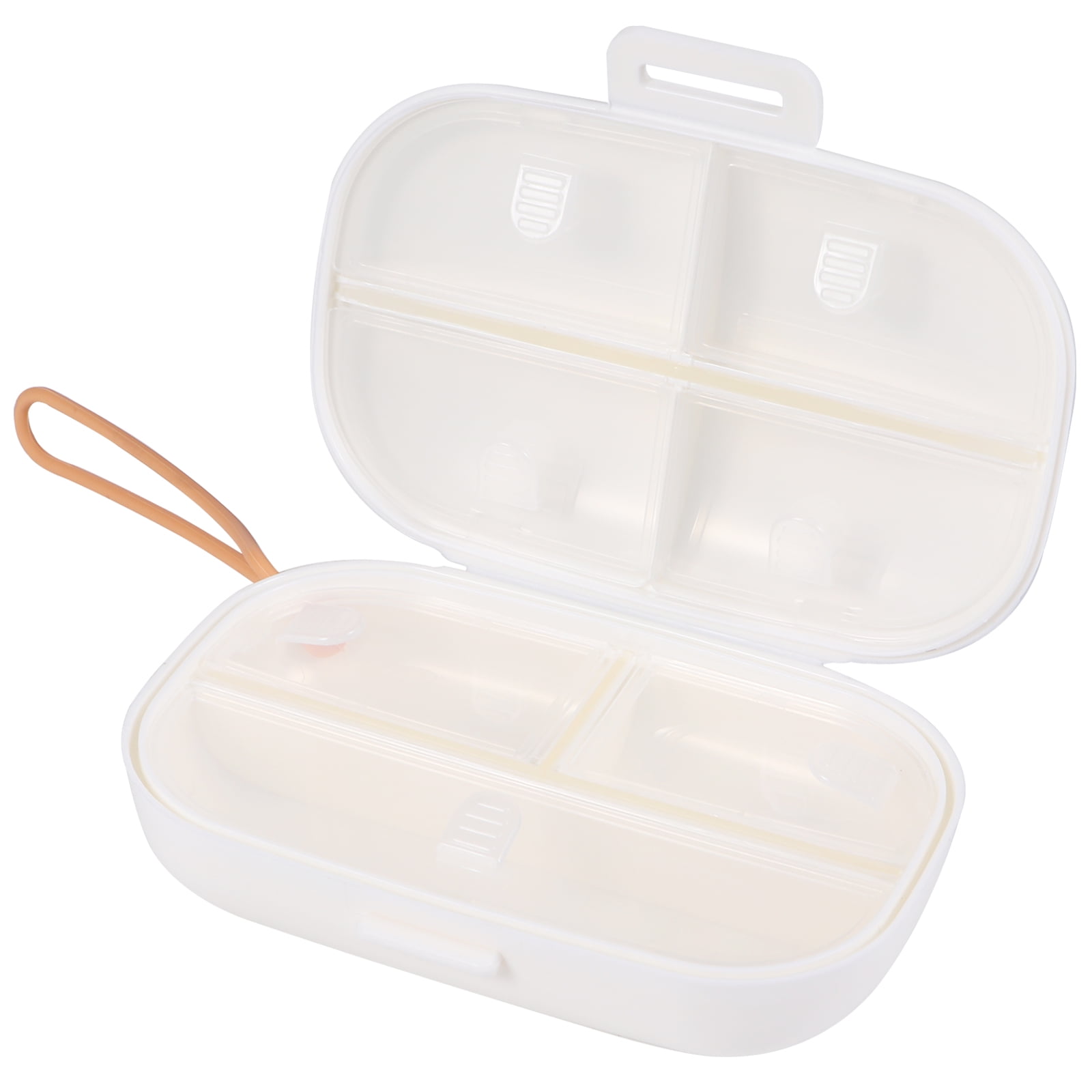 Portable Pill Organizer Travel Pill Case Supplement Holder Medicine Box ...