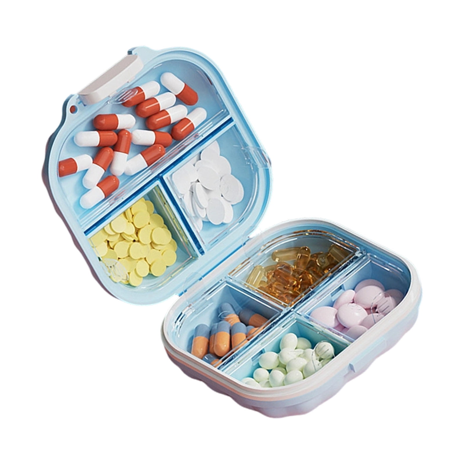 Portable Pills Case With 7 Day Compartments Leakproof Medication ...
