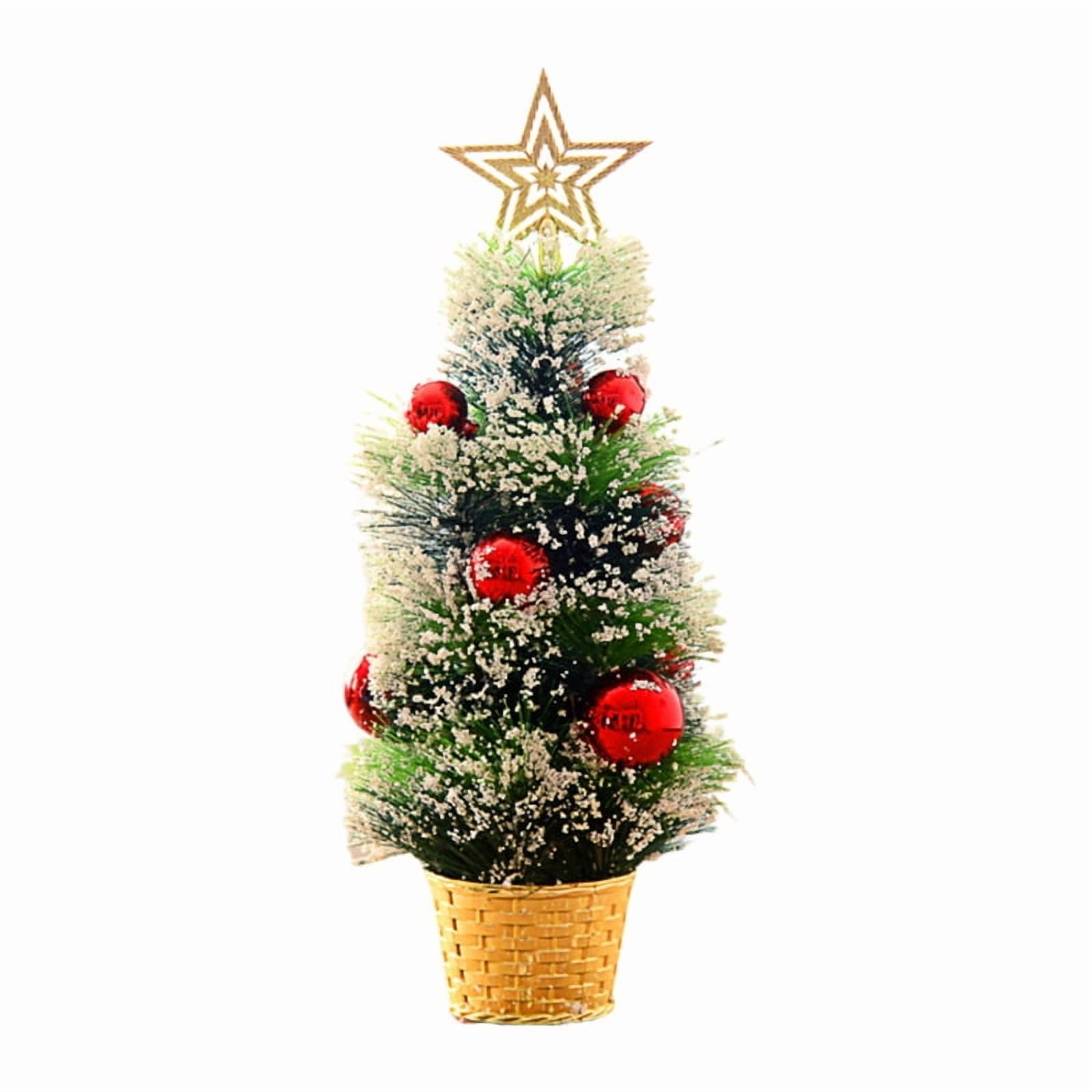 Portable Pine Needle Ornament Retro Style Christmas Desktop Table ...