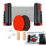 Portable & Lightweight Ping Pong Game Set By Trademark Innovations (Red ...