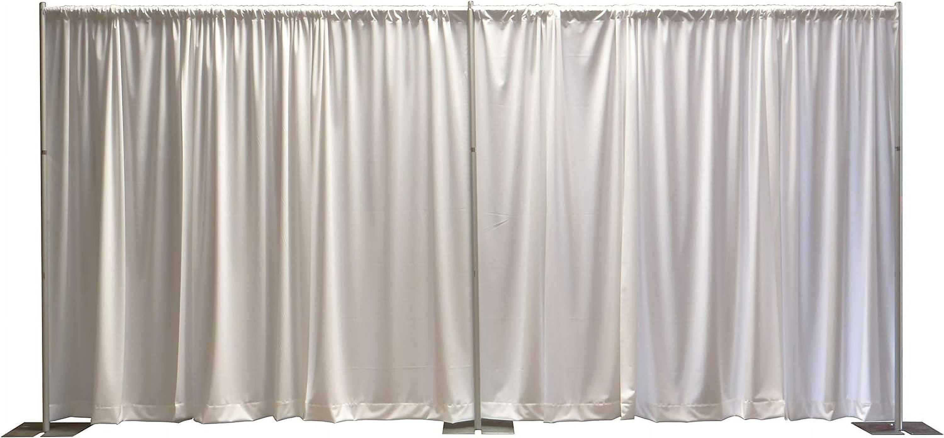 Portable Pipe And Drape Backdrop Kit 8Ft X 20Ft Breakapart White Drapes ...
