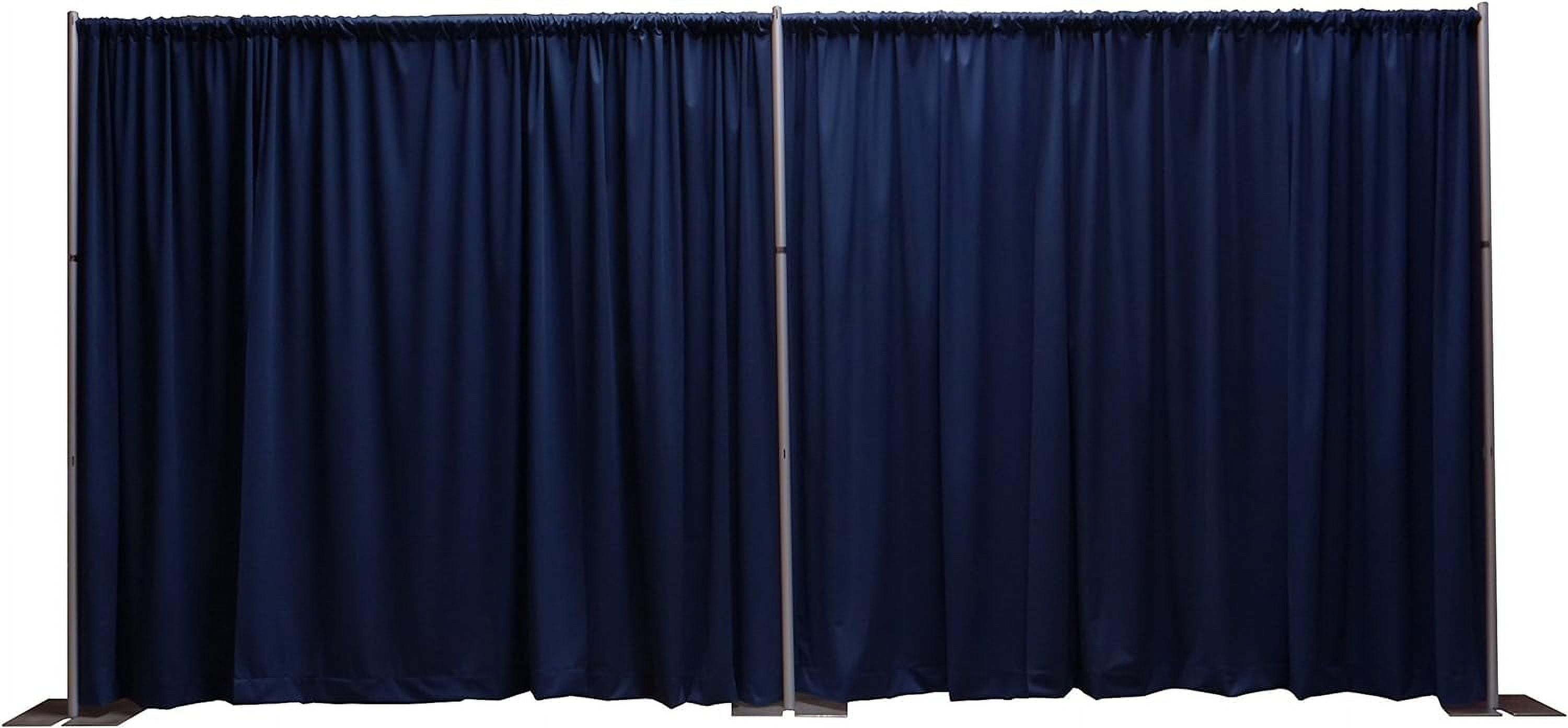 Portable Pipe and Drape Backdrop Kit, 8ft x 20ft Breakapart, Blue ...