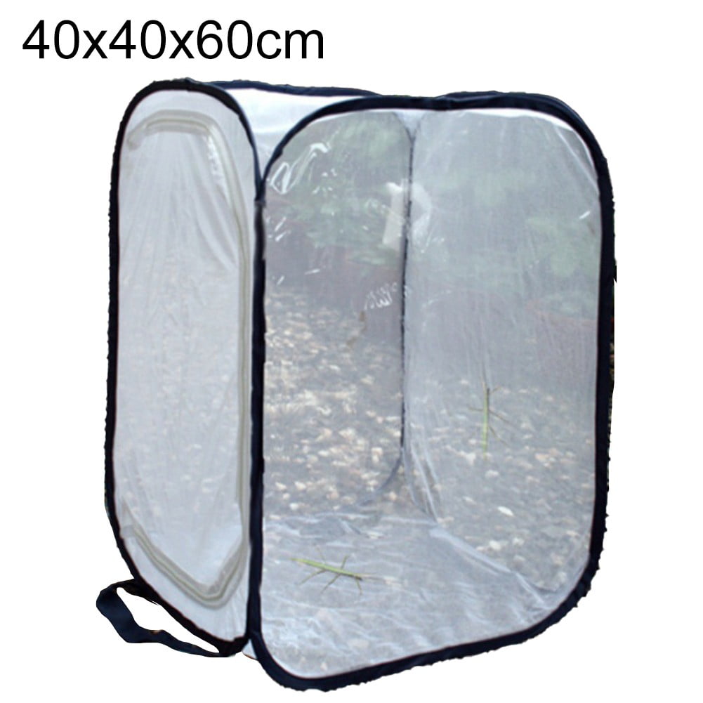 Portable Plant Growth Box Butterfly Habitat Foldable Insect Cage Light ...